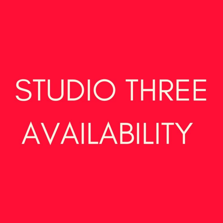 Studio Three Availability — Edinburgh Open Workshop