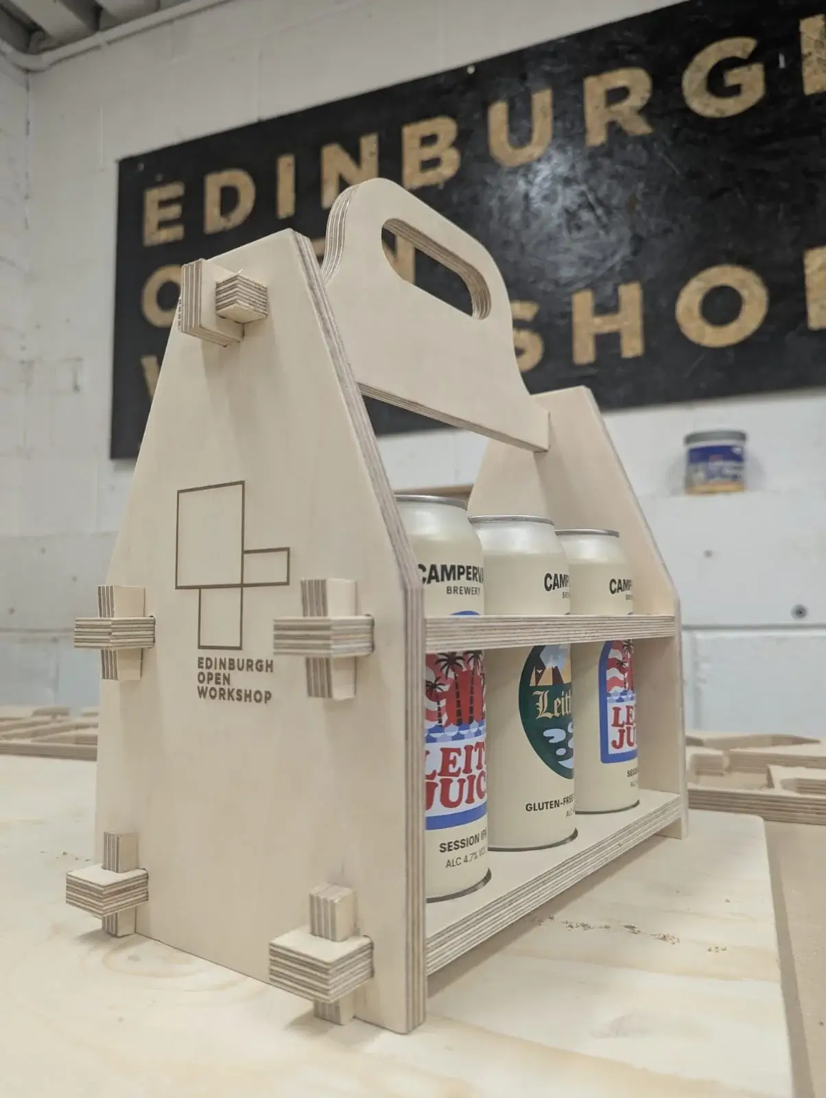 This Father’s Day Best Gift, the DIY Beer Caddy — Edinburgh Open Workshop